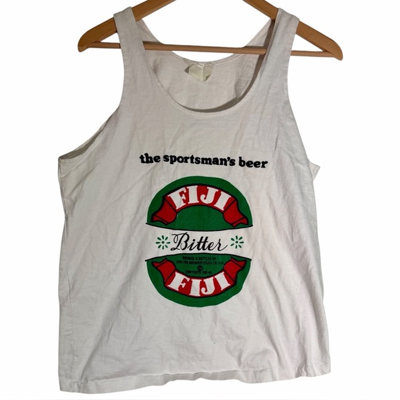 Shirts | Vintage Fiji Bitter The Sportsmans Beer White Tank Top ...